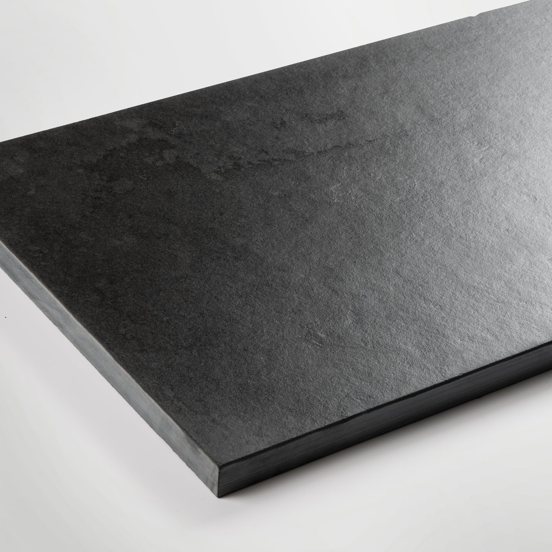 Brazilian Black Riven Slate Hearth