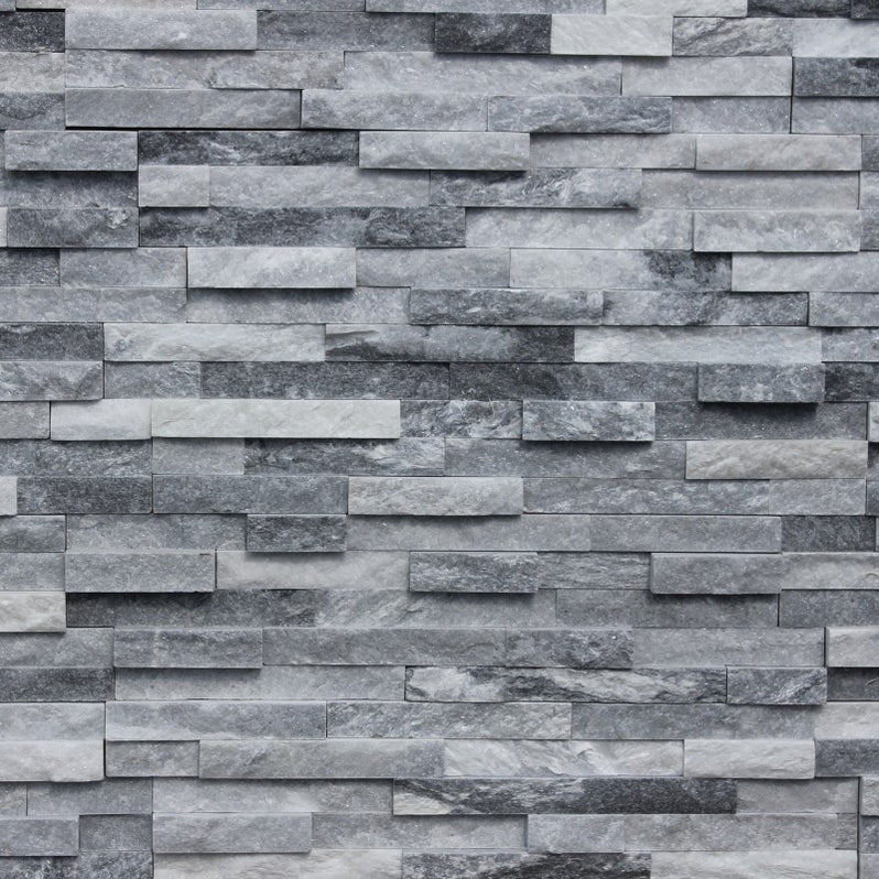 Silver Grey Quartz Split Face Tiles